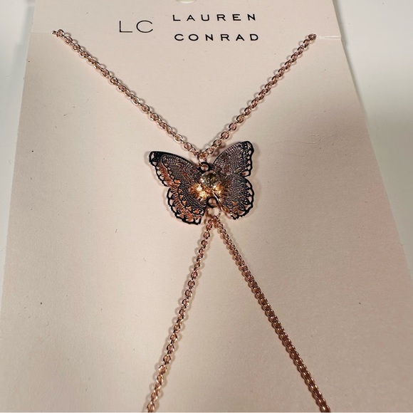 LC Lauren Conrad | Jewelry | Lc Lauren Conrad Rose Gold Butterfly ...